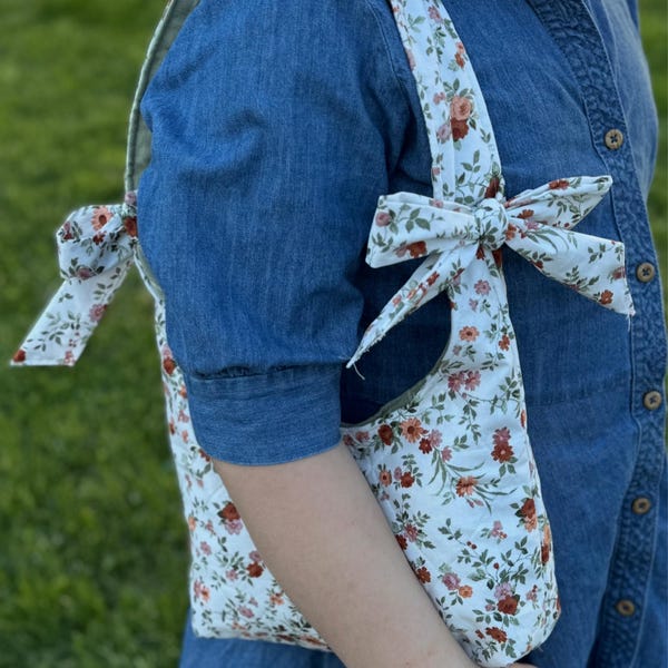 The Slouchy Bow Bag Sewing Pattern I Video Tutorial & Illustrated ...