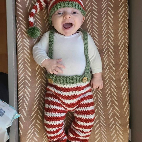 Elf Set Christmas Baby Crochet Pattern in Sizes Newborn to 2 Years PDF ...