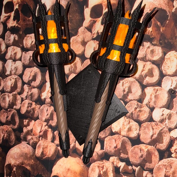 Medieval Torch, Handheld, Table, or Wall Sconce: Battery LED Realistic ...