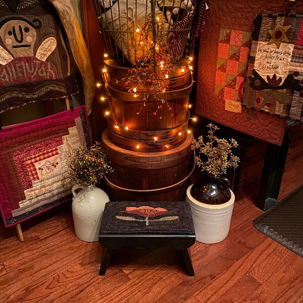 Cat Primitive Style Small Hooked Rug Mat - Etsy