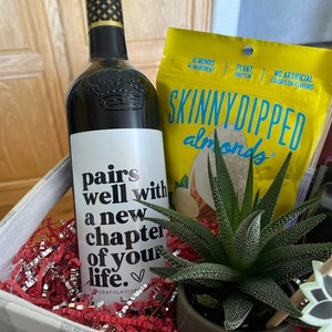 New Chapter, Fresh Start, Wine Label, Gift for Her, Gift for Him ...