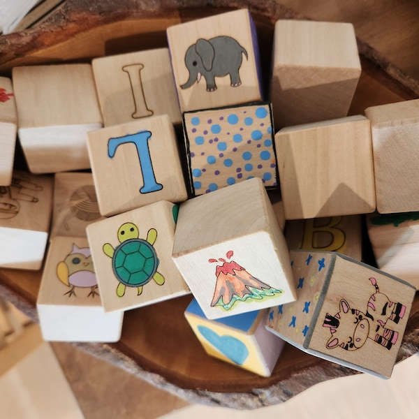 Baby Shower Activity Alphabet Blocks for Baby Shower Baby Blocks ...