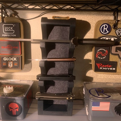 Custom Knife Display Stand Case Made From Solid Oak Wood. Knife Rack - Etsy