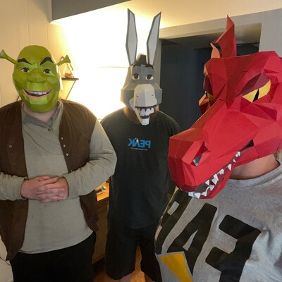 DONKEY SHREK MASK Diy - Etsy