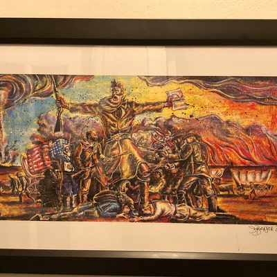 Print 18x12 John Brown Tragic Prelude Revisited Bleeding Kansas ...