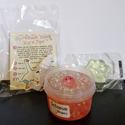 Mango Sticky Rice Slime With Leaf Charm, Sticky Rice and Jellycube Uk ...