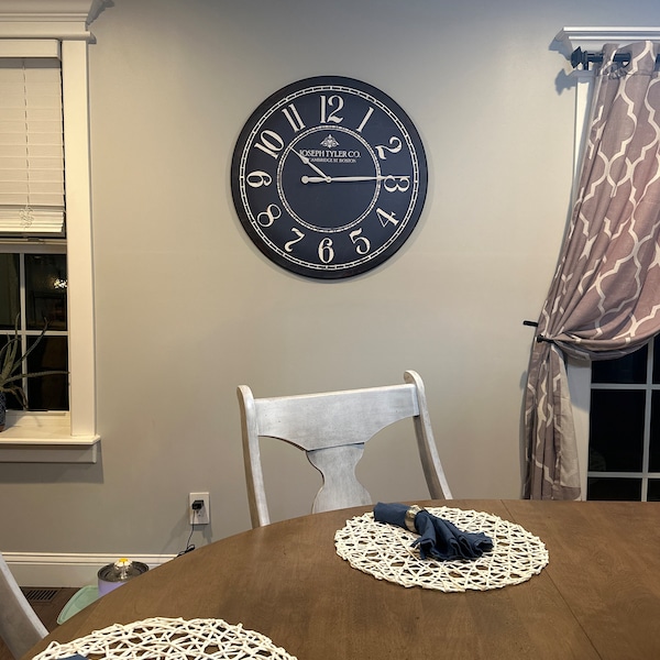 10 Navy Blue Clocks Styles, 8 Sizes!!, EXTRA Quiet Mechanism, Lifetime ...
