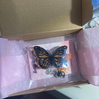 Butterfly Badge Reel, Purple Butterfly Badge Reel, Badge Reel for ...