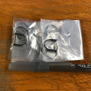 10pcs 15mm Key Ring Black Split Ring Flat Split Key Ring for | Etsy