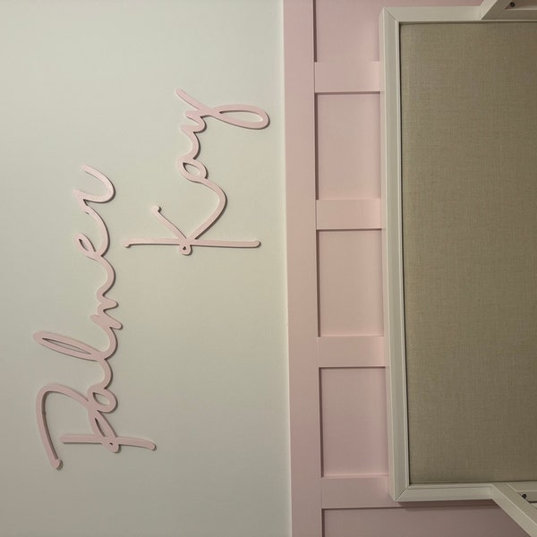 Custom Wood Name Sign for Nursery or Kids Room Decor, Personalized ...