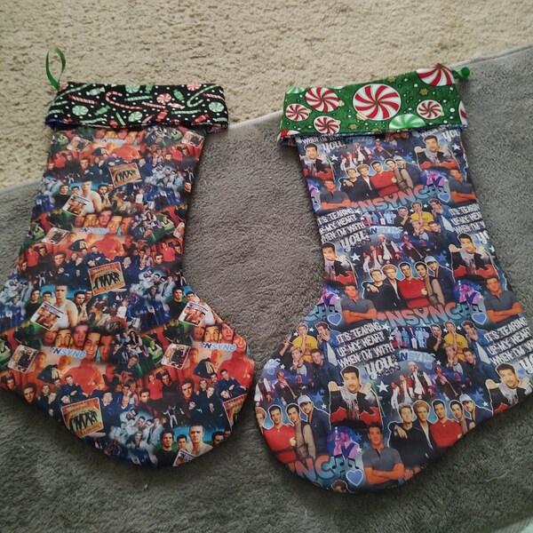 90s Boyband Christmas Stocking - Etsy