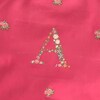 Machine Embroidery LETTER A Uppercase 9,6cm/3.80 Tall Dainty Floral ...
