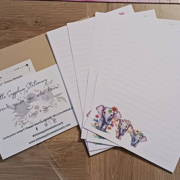 Personalised Robin A6 Note Cards, Set of 10, Envelopes, Gift Set ...