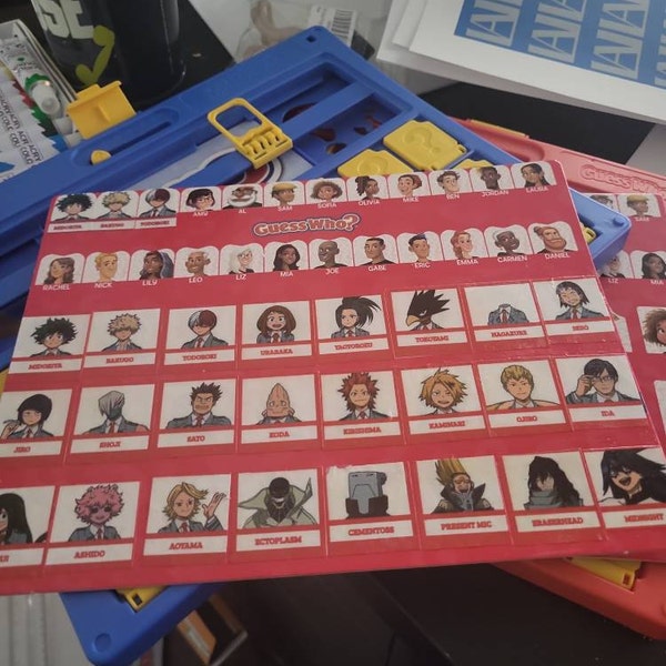 Guess Who Inserts digital File, My Hero Manga Edition - Etsy