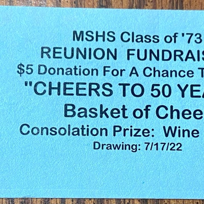 Custom Printed Raffle Tickets for Your Fundraiser Your Choice of Card ...
