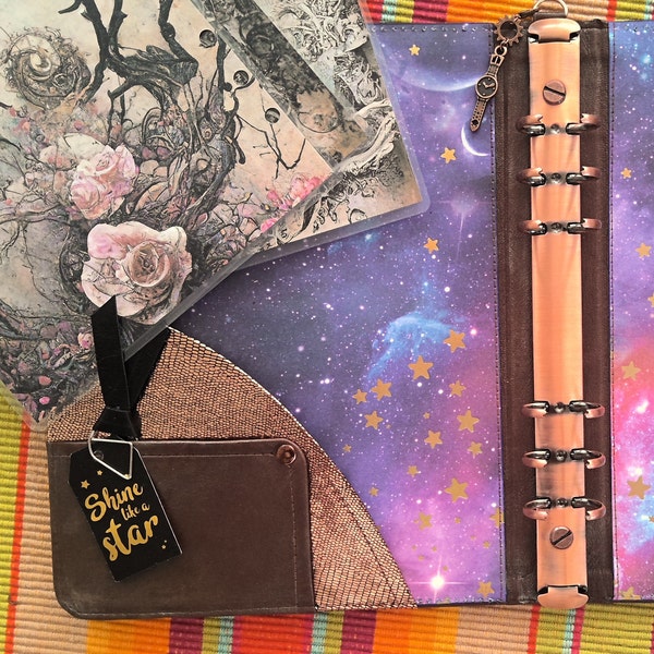 Blue A5 Planner Cover / A5 Planner Binder / Personalized Binder A5 ...