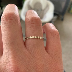 Dainty Water Ripple Ring in Stock / Cute Kawaii Unique Ocean - Etsy