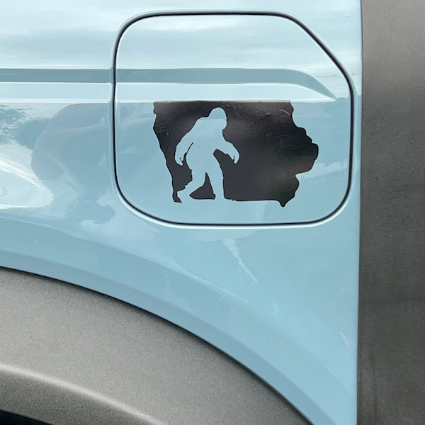Sasquatch State Decal, Bigfoot State Decal, Vinyl Die Cut Sticker, Car ...
