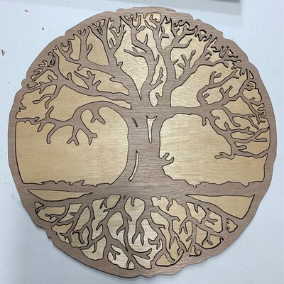 Round Tree of Life Wall Art Svg Cdr Pdf Dxf Files Instant Download ...