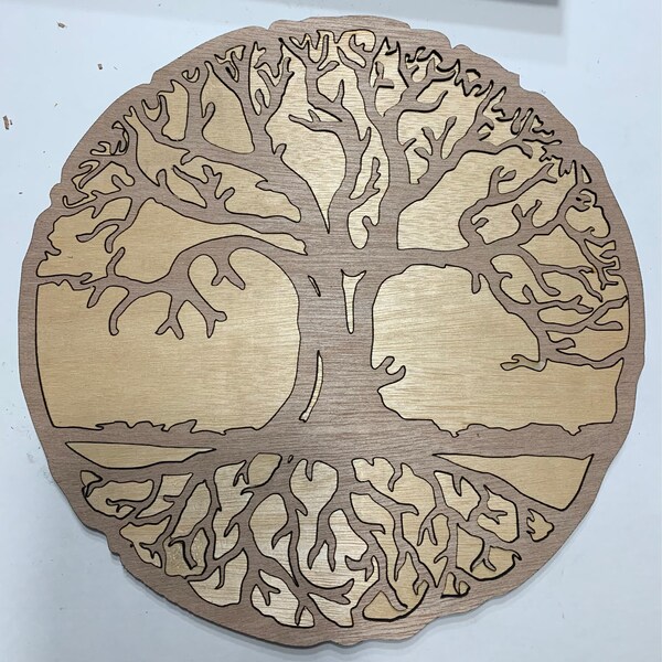 Round Tree of Life Wall Art - Svg Cdr Pdf Dxf Files- Instant Download ...