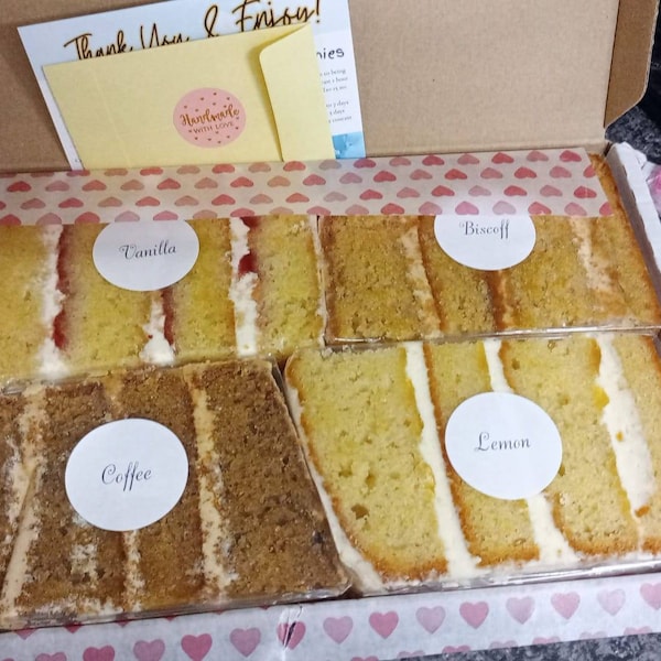 Letterbox Cake Slices SPECIAL FLAVOURS Birthday Cake 4 Cake Slices ...