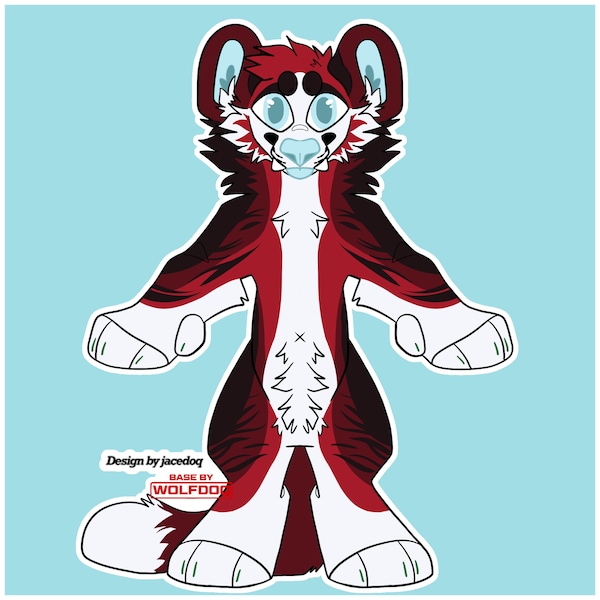 Furry Canine Adoptable Fursona Design Adopt OC Dog Puppy - Etsy