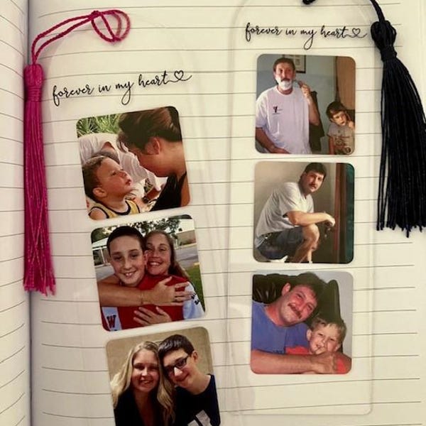 Personalized Bookmark With Picture, Mothers Day Gift, Reading Gift ...
