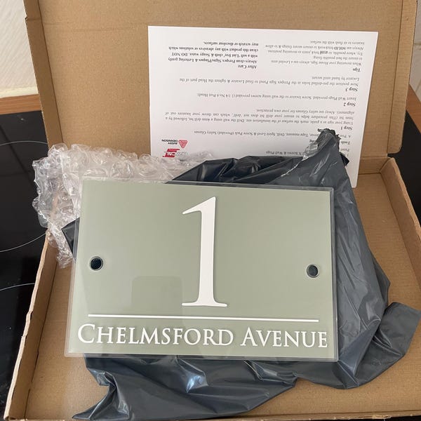 Traditional House Number Signs & Address Plaques in Sage Green - Etsy UK