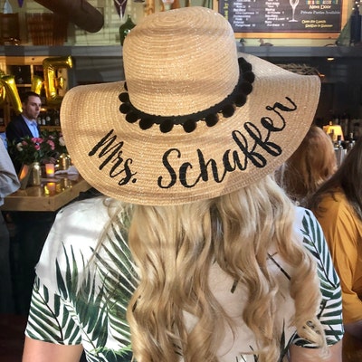 Custom Beach Hat / Beach Hat / Beach Hats / Personalized Beach Hat ...