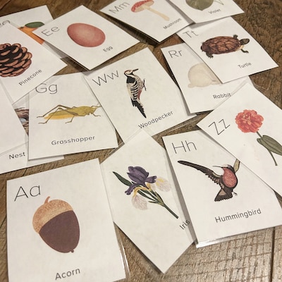 Nature ABC Chart Printable Page Homeschool Printables Preschool Nursery ...