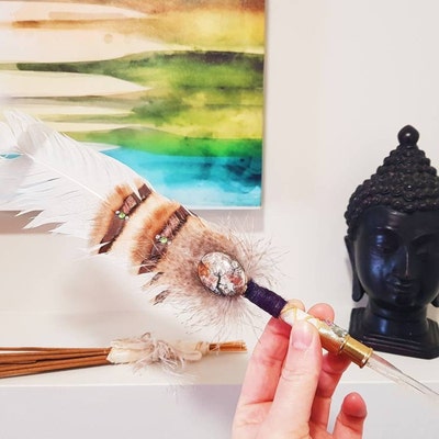 Cherry Blossom KITSUNE Fox Totem Artisan Crafted Feather Quill Pen - Etsy