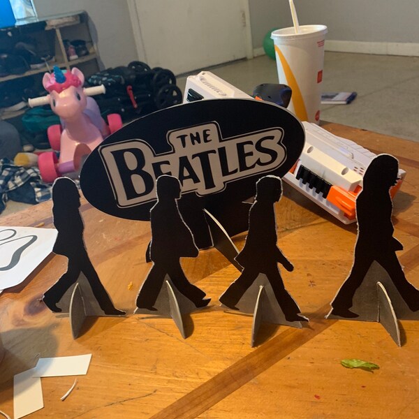 Printable Large Beatles Sign Standing Centerpiece Party Decorations - Etsy