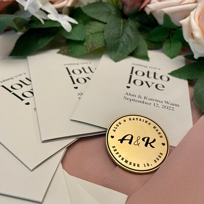 Bulk Wedding Favor Coins Customizable Wedding Guest Gifts 1.5 Coin - Etsy