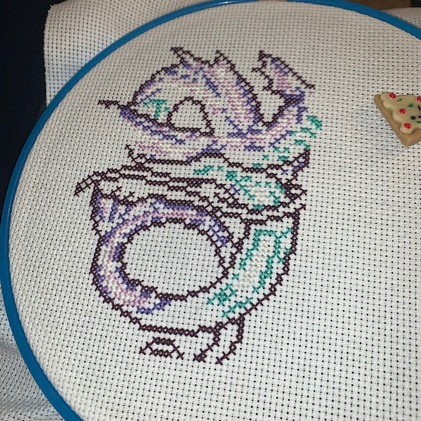 Leviathan Final Fantasy V Cross Stitch Pattern PDF Instant Download - Etsy