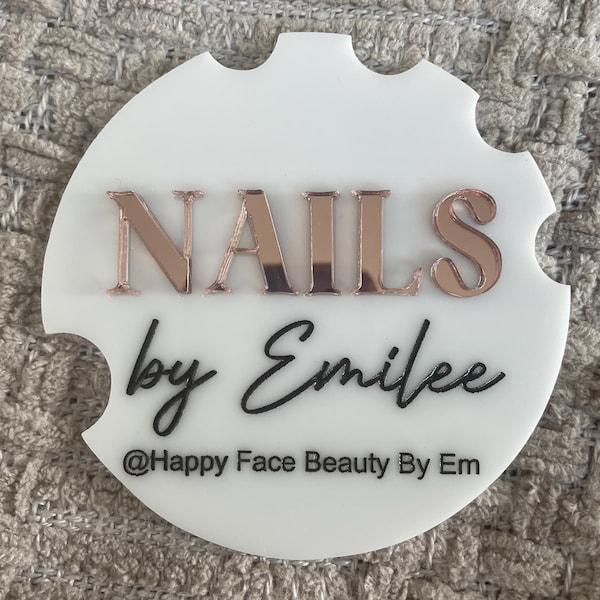 Custom Acrylic Nailfie Disc for Nail Techs Personalized Beauty Salon ...