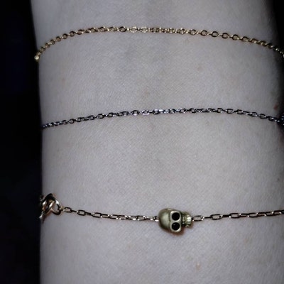 Tiny Gold Diamond Necklace Tiny Diamond Charm on 14K Gold Filled Chain ...