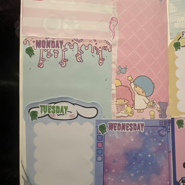 Blue Galaxy Window Sticky Note | Cute Kawaii Dreamy Space Aesthetic ...