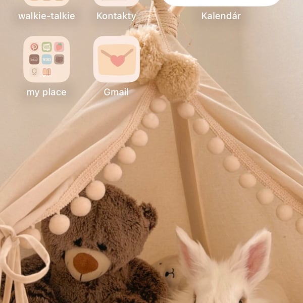 Cute Neutral Hand Drawn Ios & Android App Icons | Home Screen Set ...