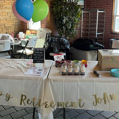 Personalized Retirement Banner, Coworker Leaving Gift, Retirement Party ...