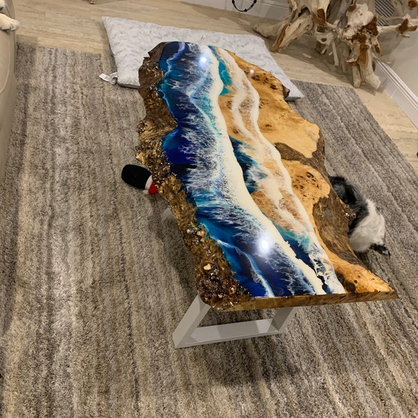 Live Edge Entryway Tables, Console Tables, Custom Epoxy Resin Console ...