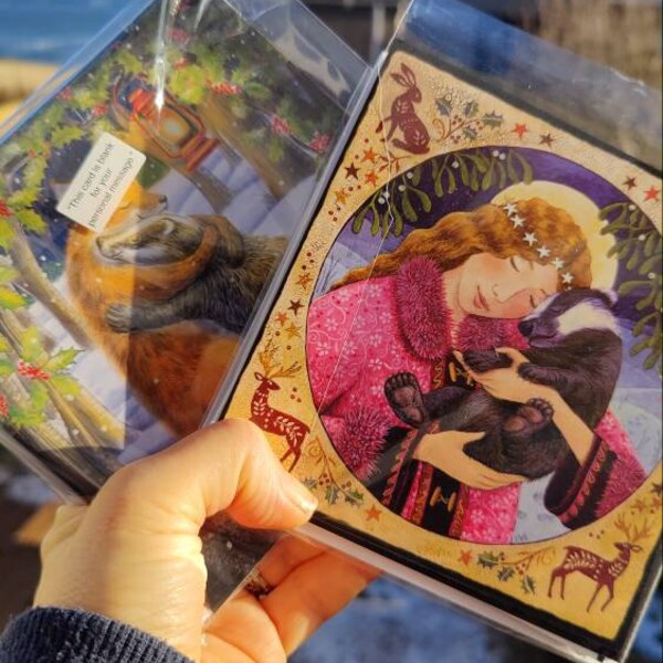 In the Arms of Grace Greetings Card by Wendy Andrew - Etsy