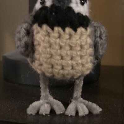 Black-capped Chickadee Bird Toy Plush Tiny Birb Amigurumi - Etsy