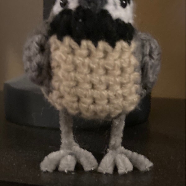 Black-capped Chickadee Bird Toy Plush Tiny Birb Amigurumi - Etsy