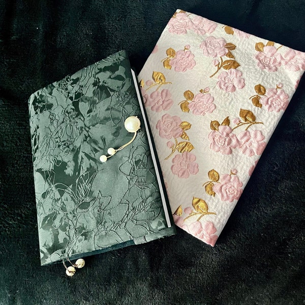 Adjustable Book Cover, Fabric Book Cover, Reusable Book Cover, Handmade ...