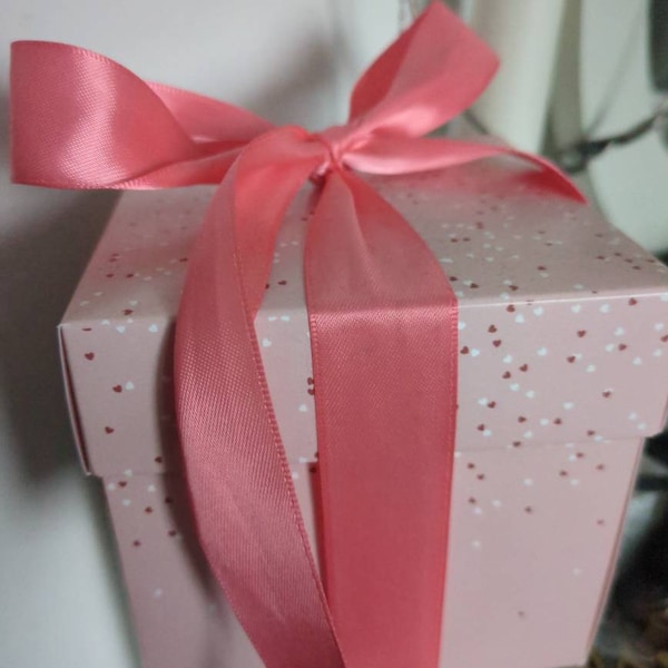 Birthday Gift, Explosion Box Pink, Gift for Girlfriend, Wedding Gift ...