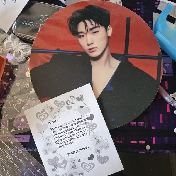 Ateez "golden HOUR : Part.2" Non-transparent Fan / Picket / Image ...