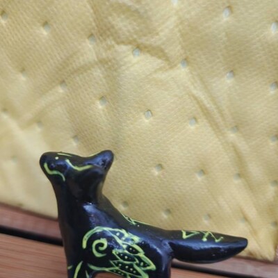 Handmade Red Fox Clay Figurine Standing - Etsy