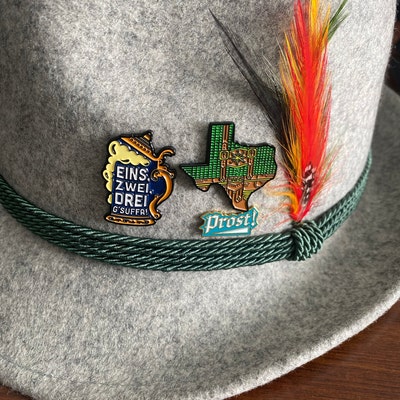 Bottoms Up Enamel German Hat Pin - Etsy