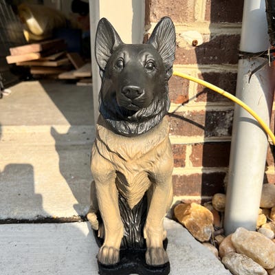 Brown Dachshund weiner Dog Garden Statue Sterling Statuary Handmade ...