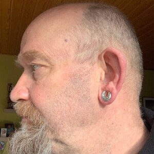 Flor Brass Septum Piercing Fine Lines Nose Piercing | Etsy